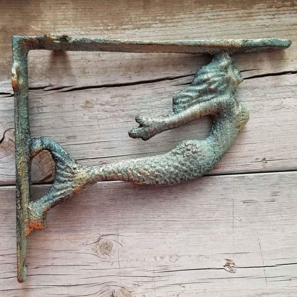 Accents | 2 Cast Iron Mermaid Shelf Brace Bracket | Poshmark